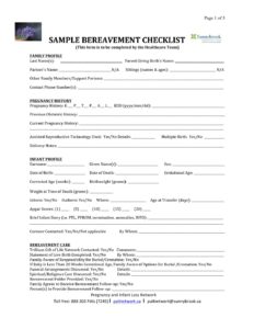 PAIL CCW - SAMPLE BEREAVEMENT CHECKLIST_ACC - PAIL Network